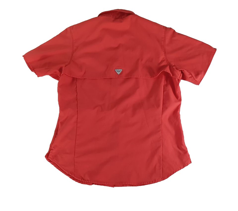 Columbia Shirt Womens Small PFG Snap Front Vented Beach Boat Fishing ...