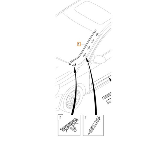 5 Car Front Windscreen Side Trim Fastener Retainer Clips for Volvo | eBay