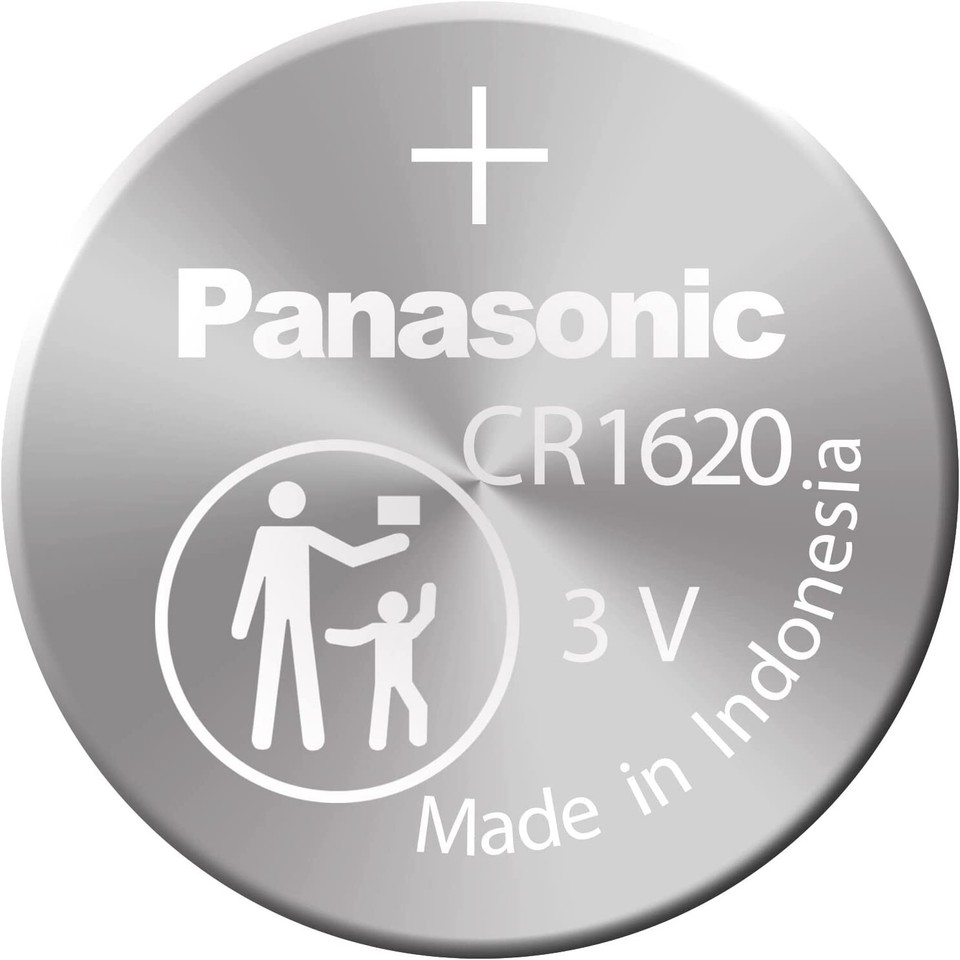 100 Pcs Panasonic CR1620 1620 Lithium 3V Coin Cell Battery | eBay