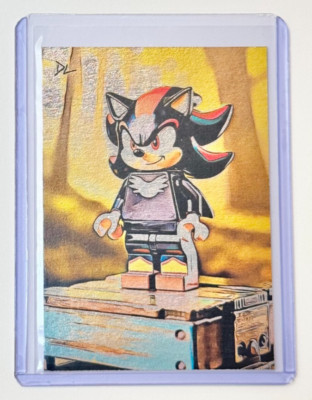 Shadow The Hedgehog Platinum Plated Artist Signed "The Minifig" Trading ...