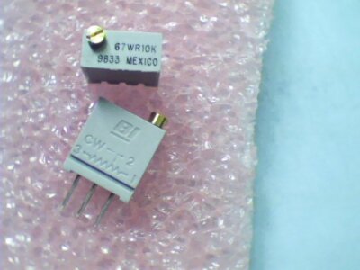 BI- Technologies 67WR10K Qty of 15 per Lot 10K 10% 0.5W 20T TA Cer.38x ...