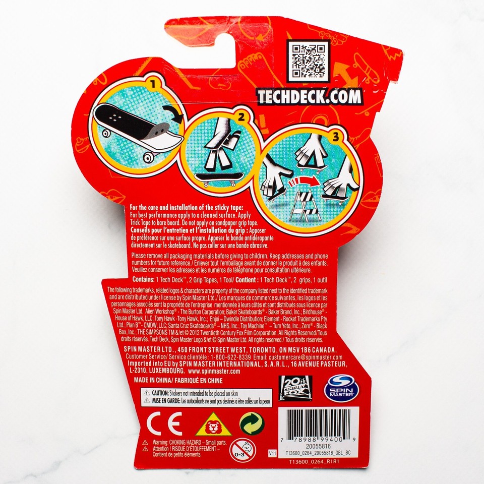 Tech Deck The Simpsons Homer Screaming Head x Santa Cruz Collectible ...