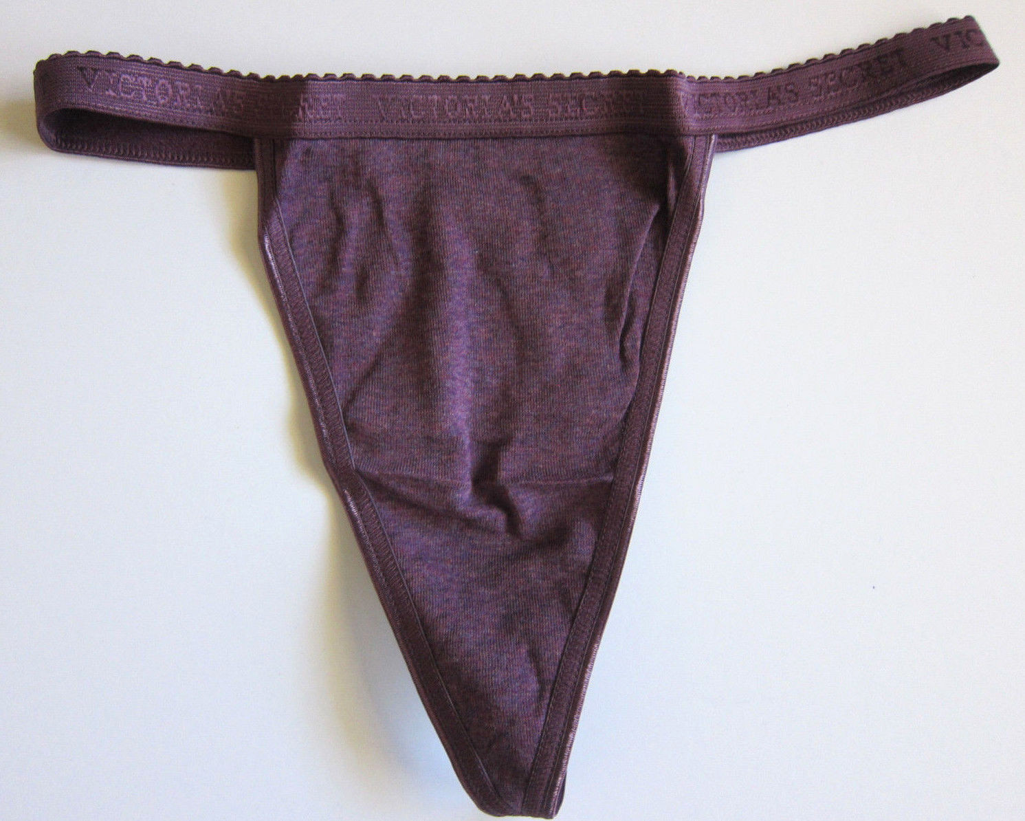 VINTAGE Victoria's Secret NEW 100% Cotton Signature V-String Thong ...