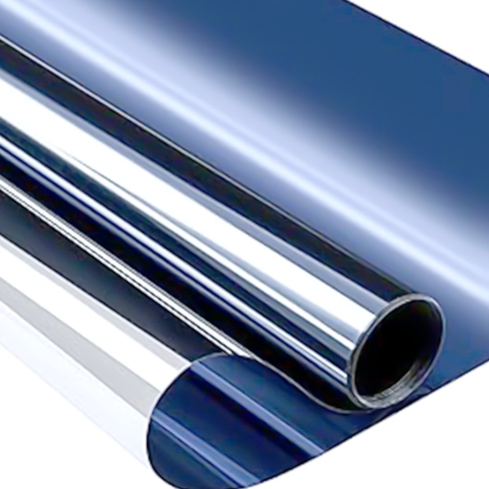20"x16FT Uncut Roll Window Mirror Blue Chrome Tint Film New Home Office ...