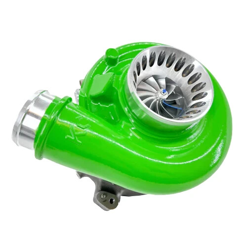 KC Stage 1 Bright Green Turbo .84 AR-Metal CCV For 94-98 Ford 7.3L ...