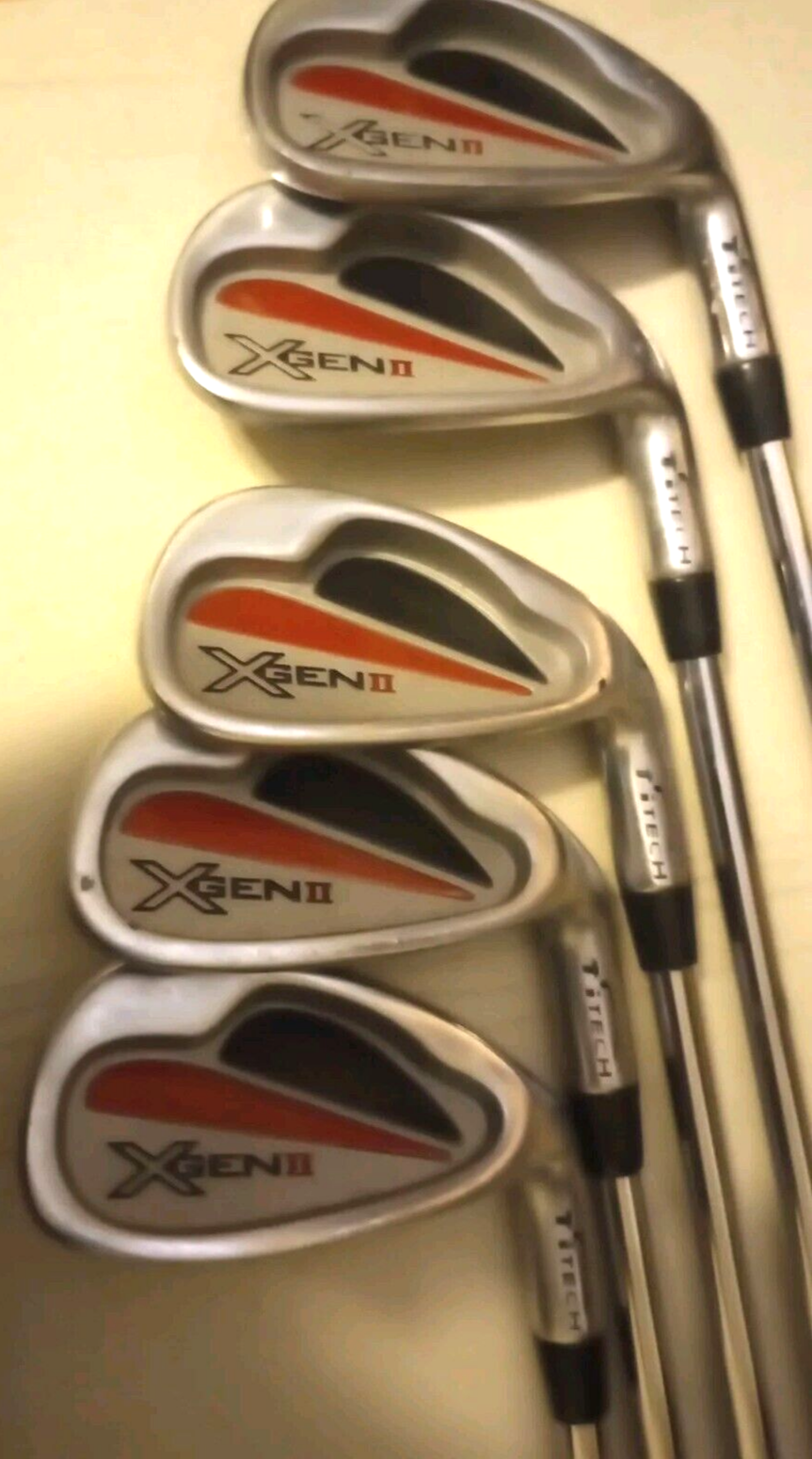 TiTech X-Gen II Iron Set 6-PW Regular Steel Shafts | eBay