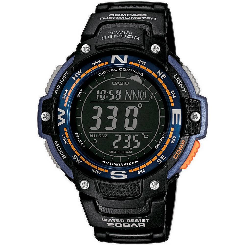 Casio Men's SGW-100-2BCF Twin Sensor Digital Display Quartz Black Watch ...