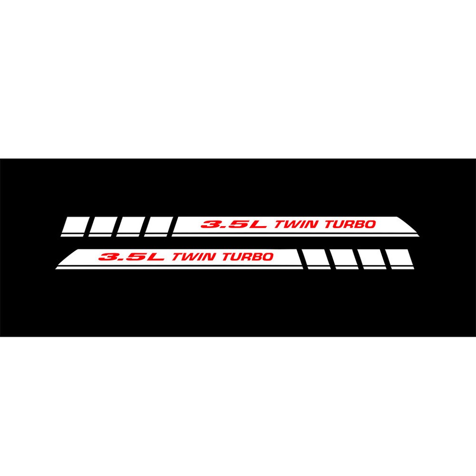 For Ford F150 Ecoboost V6 Pickup stickers 3.5L Twin Turbo Hood Vinyl ...