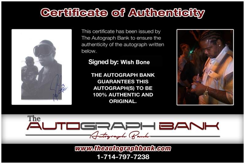 Wish Bone Thugs N Harmony signed rap 8x10 photo W/Cert Autographed ...