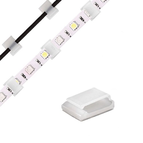 for10mm Wide Fix LED Strip Tie Mount Clip Outdoor Indoor Installtion ...