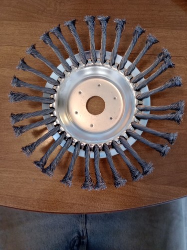 Steel Wire Wheel Brush Cutter Weed Eater Trimmer Head Garden Trimmer 8 ...