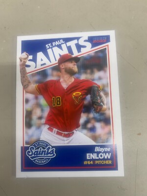 Blayne Enlow Card 2023 Saint Paul Saints Team Card | eBay