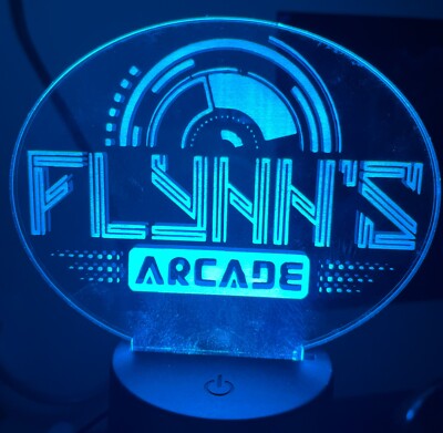 Custom Engraved Acrylic Flynn's Arcade from TRON, LED Sign with light ...