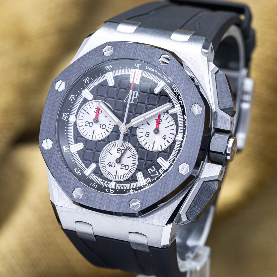 Audemars Piguet Royal Oak Offshore Chrono 43mm AP Black 26420SO – Full ...