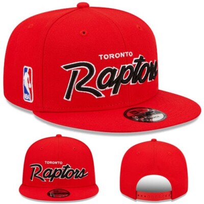New Era Toronto Raptors Red Snapback Hat NBA Script Team Logo ...