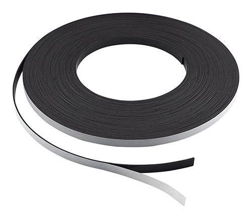 Flexible Magnet Strip with Adhesive Back - 1/16" Thick, 1/4" Wide, 100 ...