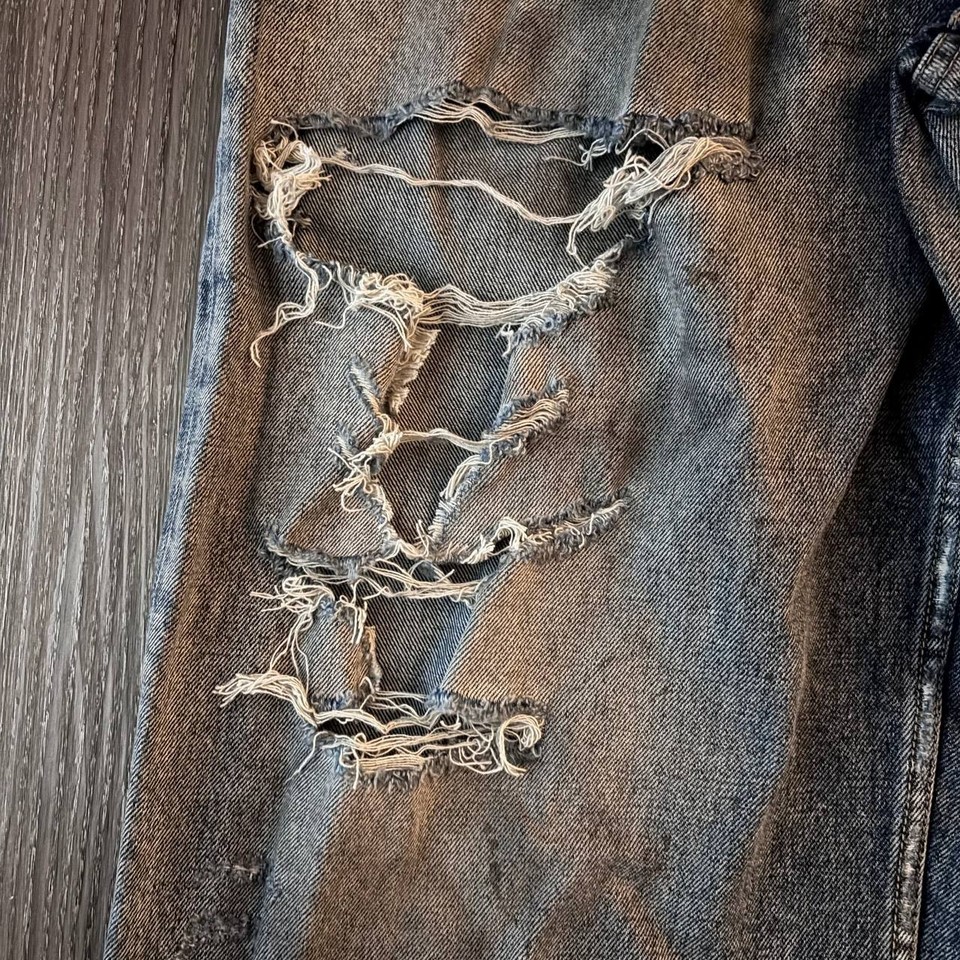 Balenciaga Destroyed Jeans Medium | eBay