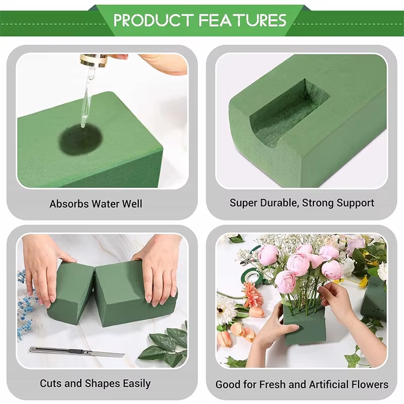 Premium Wet Florist Foam Bricks Floral Flower Fresh Display Arrangement ...