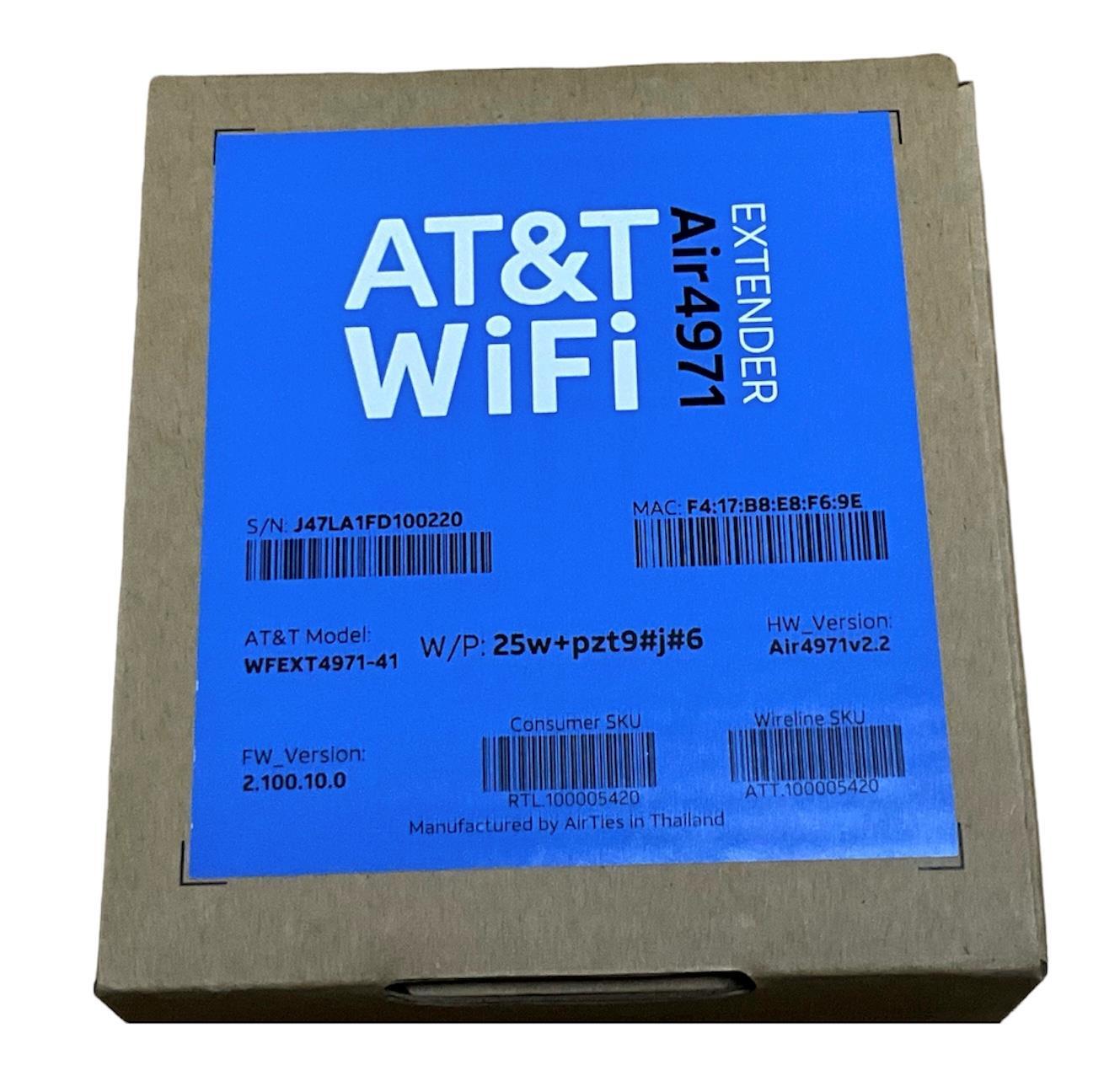 AirTies AT&T Air 4971 Tri-Band Wi-Fi 6 Smart Extender (NEW IN BOX ...