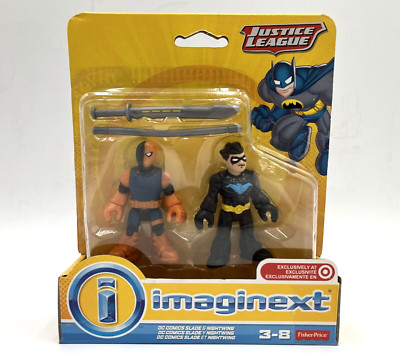 Imaginext DC Comics Justice League Slade Nightwing Figures Deathstroke ...