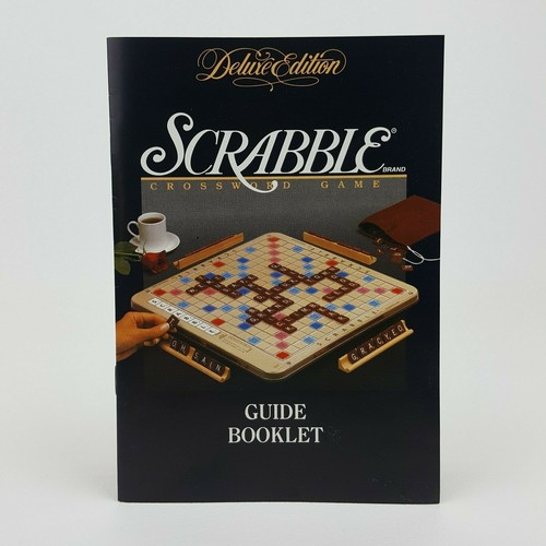 Scrabble Deluxe Rule Instruction Guide Booklet Manual Replacement Game ...