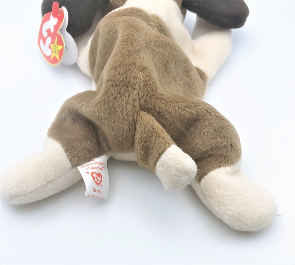 TY Beanie Babies Bernie The Saint Bernard Dog 8 inch DOB 10/3/1996 ...