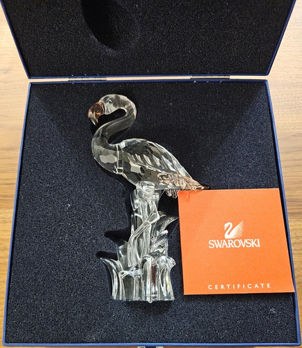 Swarovski Crystal Pink Flamingo Figurine Retired 2011 MIB #289733 ...