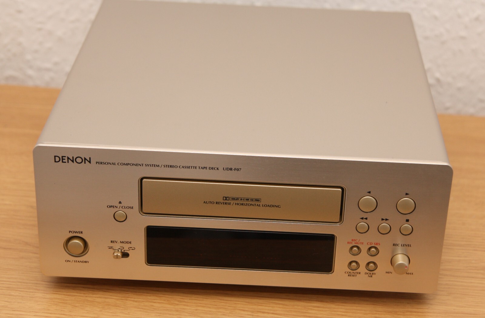 Denon UDR-F07 Stereo Cassette Deck Component System Champagne Gold ...