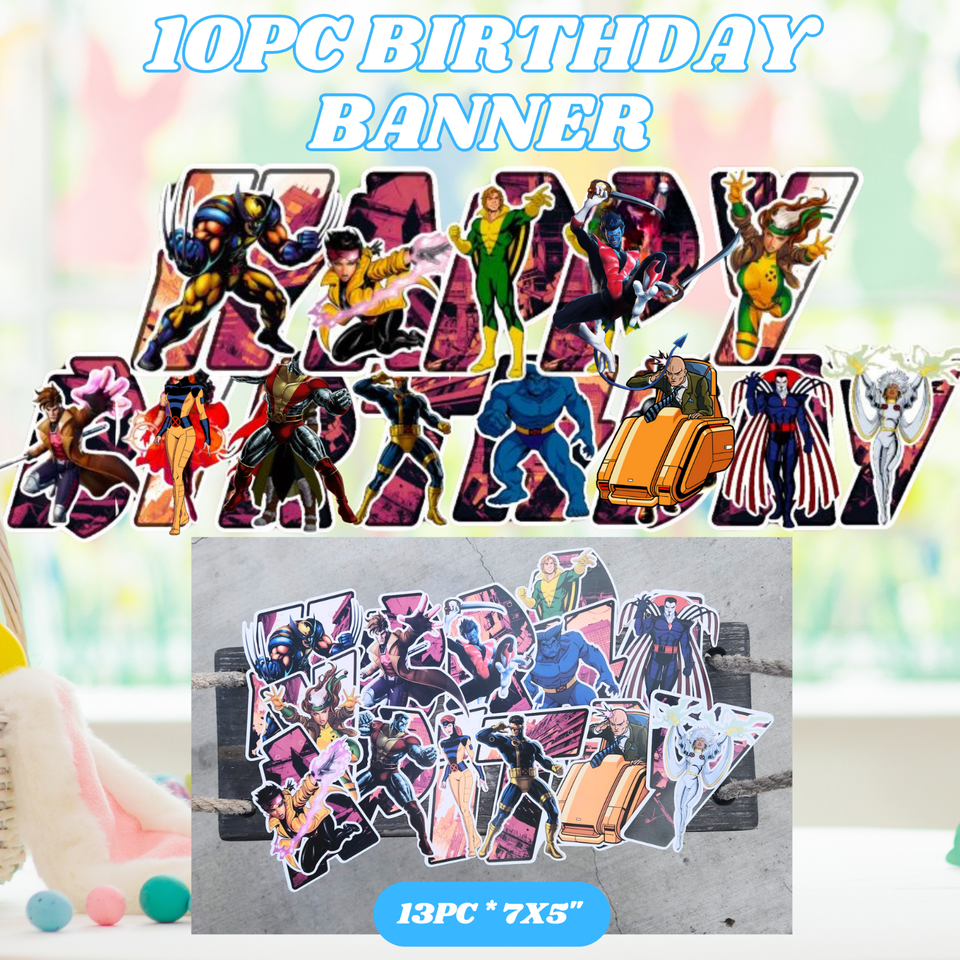 X MEN 97 wolverine cupcake topper birthday party supplies centerpiece ...