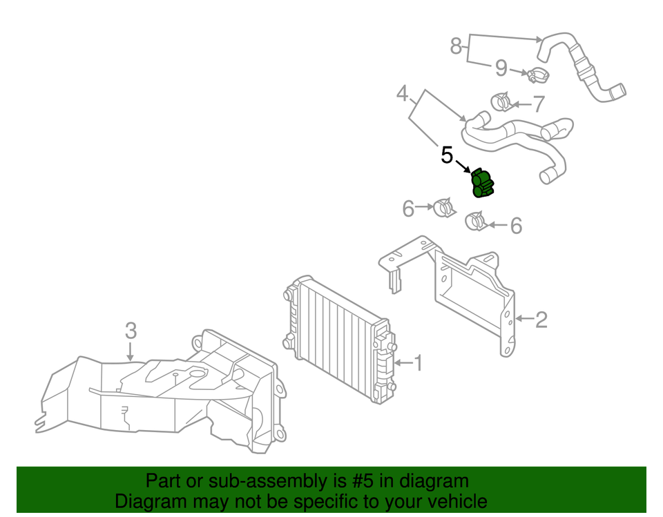 Genuine Volkswagen Hose Assembly Holder 5Q0-121-093-BD | eBay