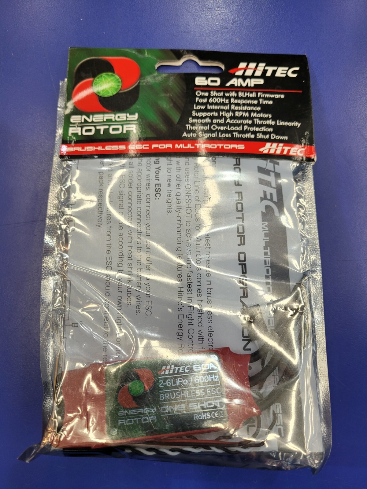 4pc Lot of HI-TEC Energy Rotor 60 amp 60A Brushless ESC 2-6S LiPo Quad ...