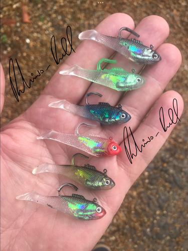 6 x Micro Fishing Lures Pike Perch Trout Chub Soft Plastic jelly Baits ...