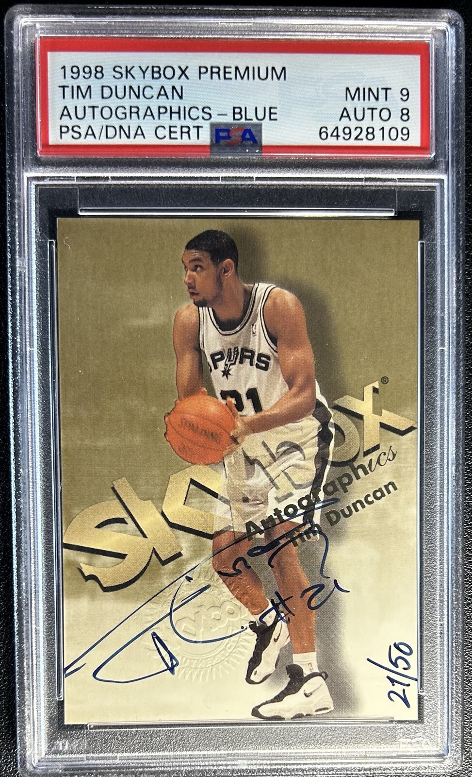 Tim Duncan Autographed Memorabilia | Signed Photo, Jersey, Collectibles ...