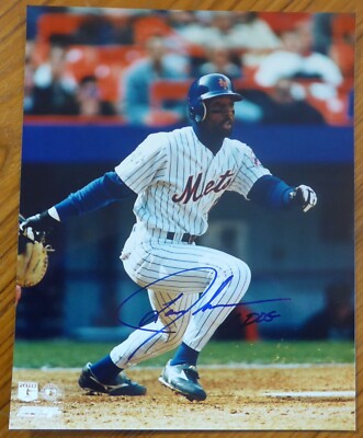 LANCE JOHNSON auto signed autograph 8x10 photo New York Mets 1996-97 | eBay