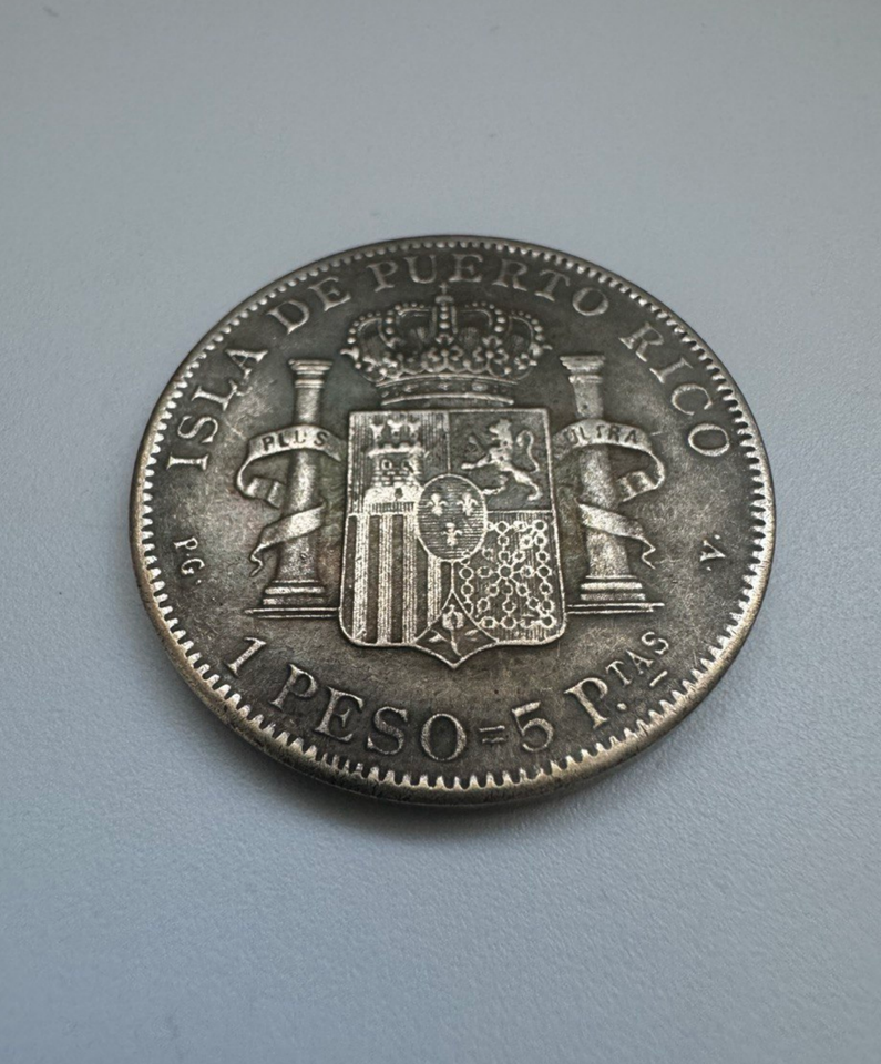 Coin Puerto Rico 1 Peso 1895 | eBay