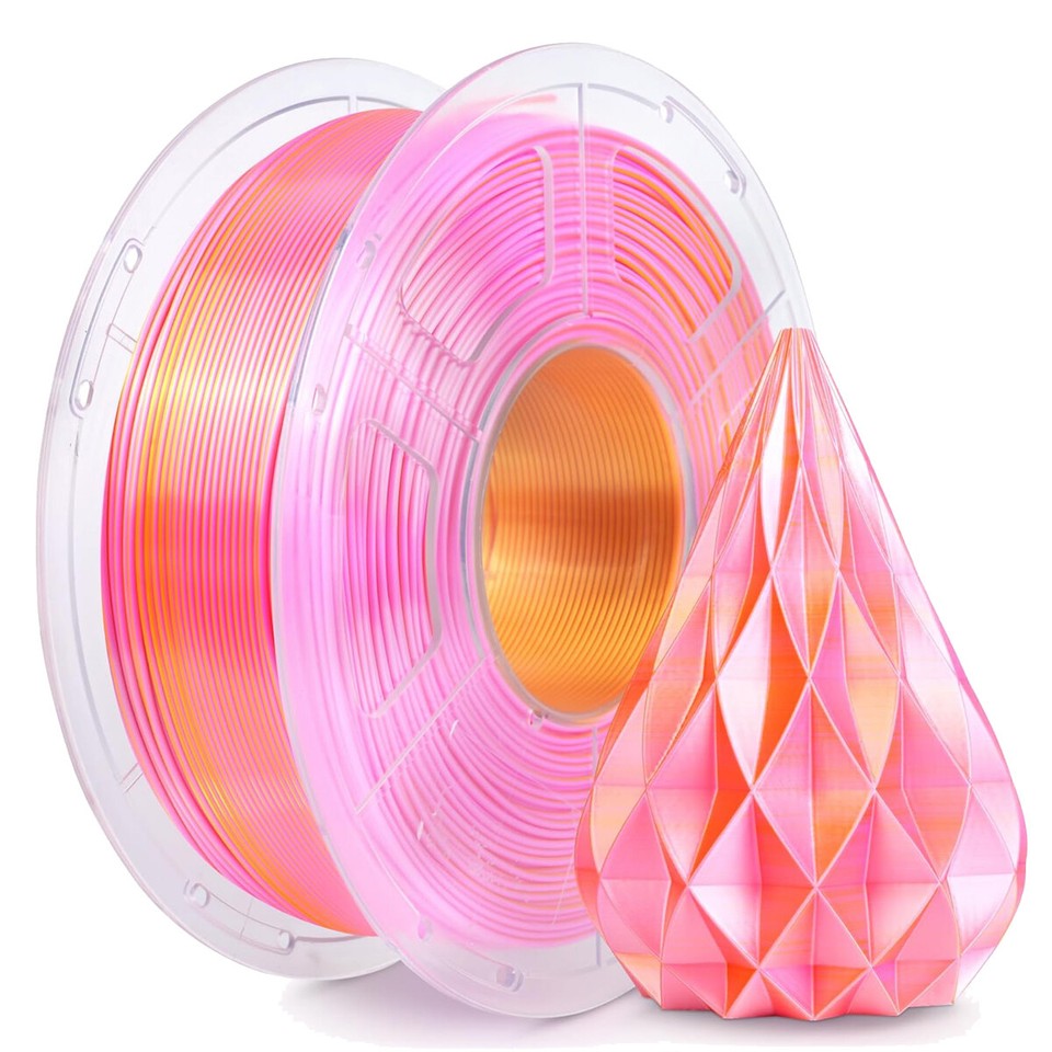 JAYO PLA+ SILK 3D Printer Filament 1.75mm 1.1KG Dual-Color Triple/Quad ...