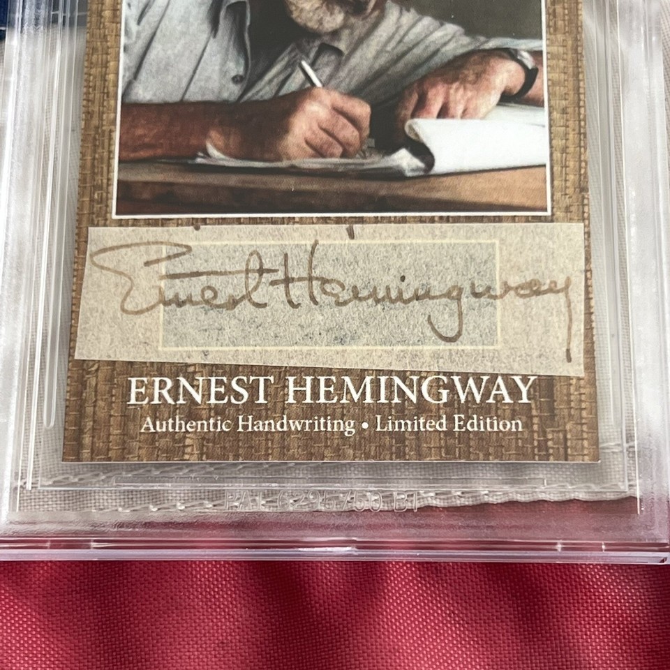 Ernest Hemingway Autograph Removed from a Handwritten Letter Signed ...