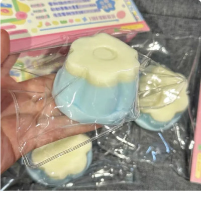 Squishy Mushy Silicone Mochi Toy Big Sea Salt Caramel Pudding Squishy ...