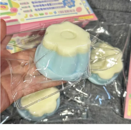 Squishy Mushy Silicone Mochi Toy Big Sea Salt Caramel Pudding Squishy ...