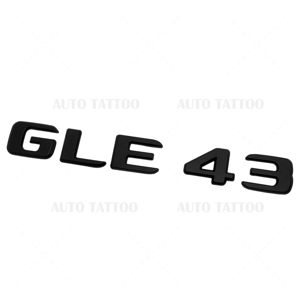 17-21 Mercedes GLE 43 Letter Emblem Liftgate Logo Badge AMG Sport Matte ...