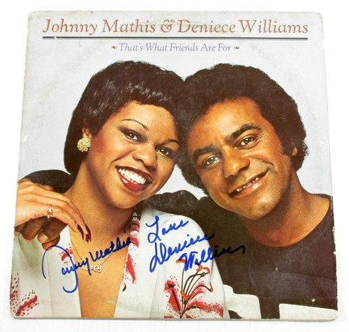 Johnny Mathis & Deniece Williams Signed Album That's What Friends Are ...