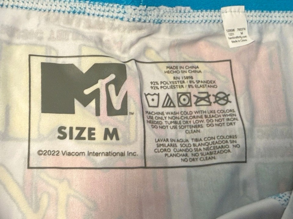 Mtv Boxer Briefs Men Size Medium Retro Logo Music Television Novelty ...