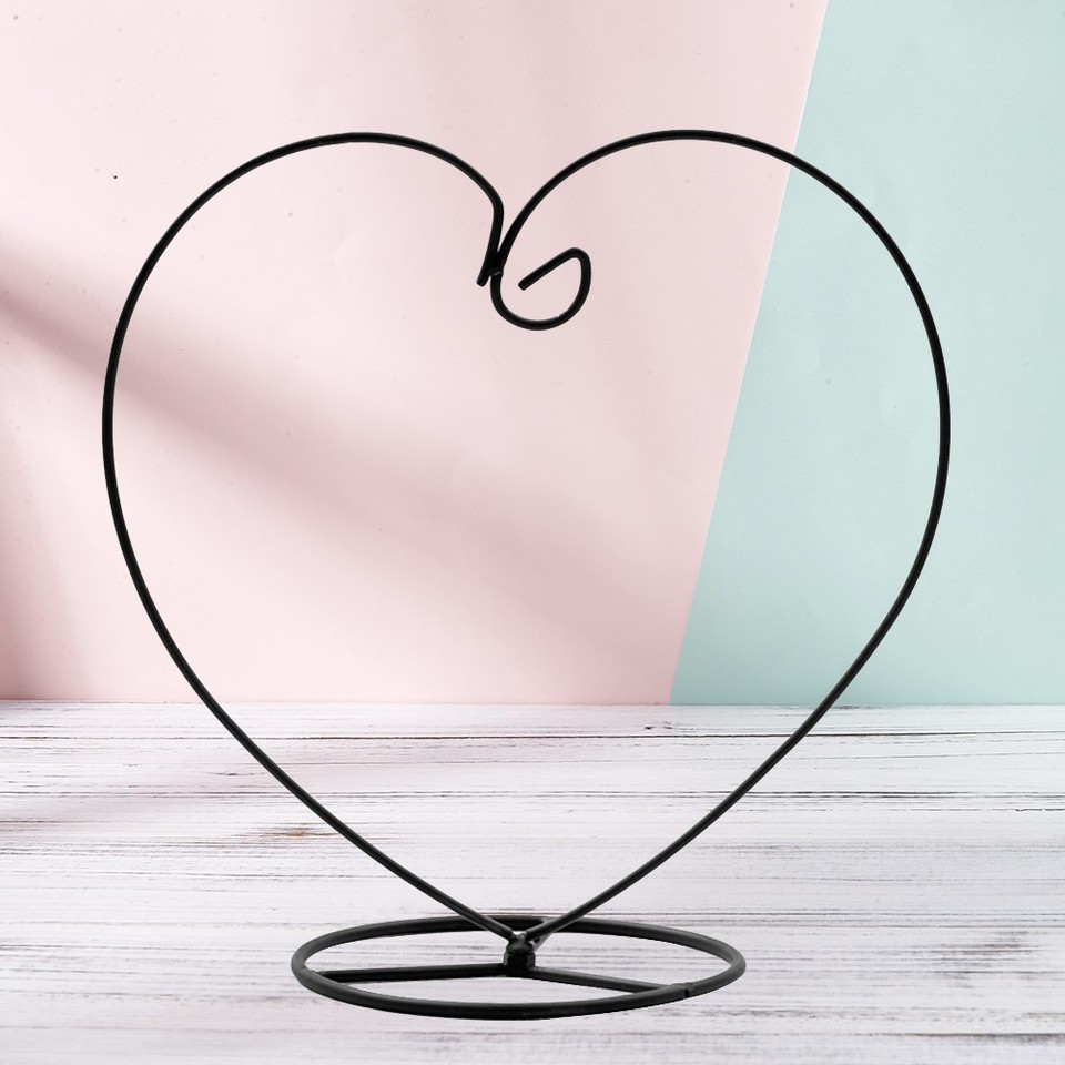 Heart-shaped Iron Frame Flower Pot Child Plant Stand Metal Planter ...