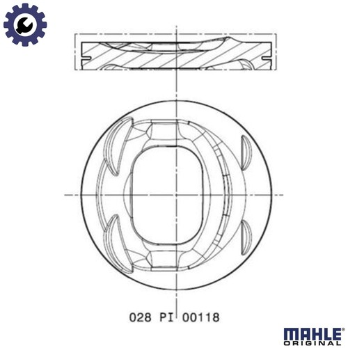 PISTON 028 PI 00118 001 FOR CAXC/CAXA/CMSA/CNVA/CMSB 1.4L 4cyl | eBay UK