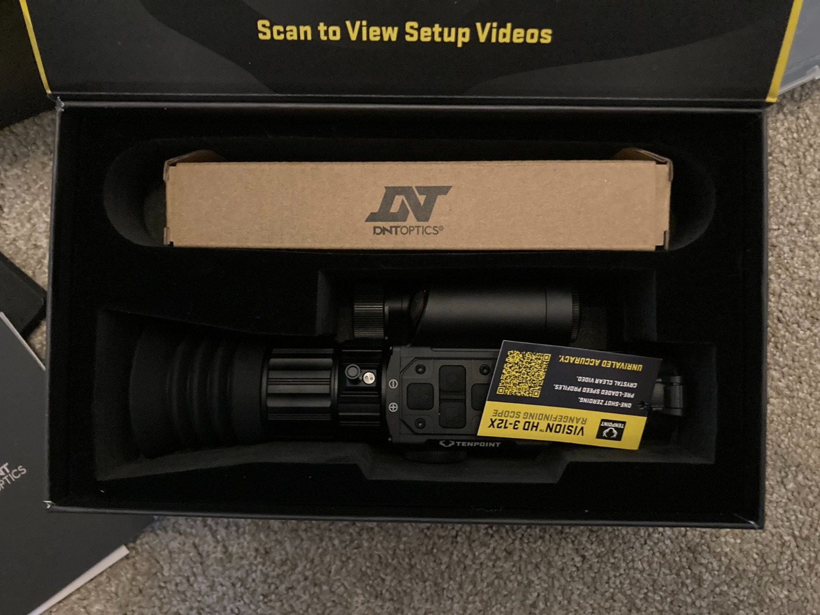 TenPoint Vision HD 3-12X Digital Rangefinding Crossbow Scope With Night ...
