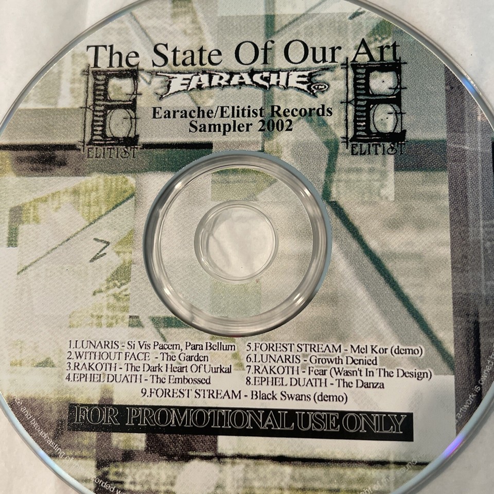 The State Of Our Art: Earache/Elitist Records Sampler 2002 CD Promo 9 ...