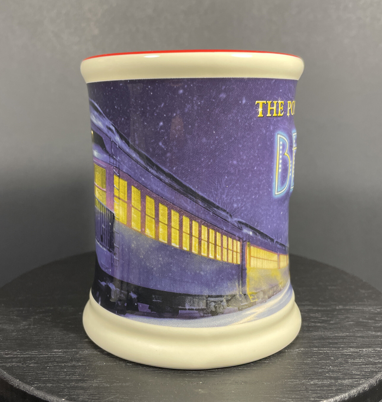 The Polar Express BELIEVE Ceramic Mug 3-D Design Hot Chocolate Coffee ...