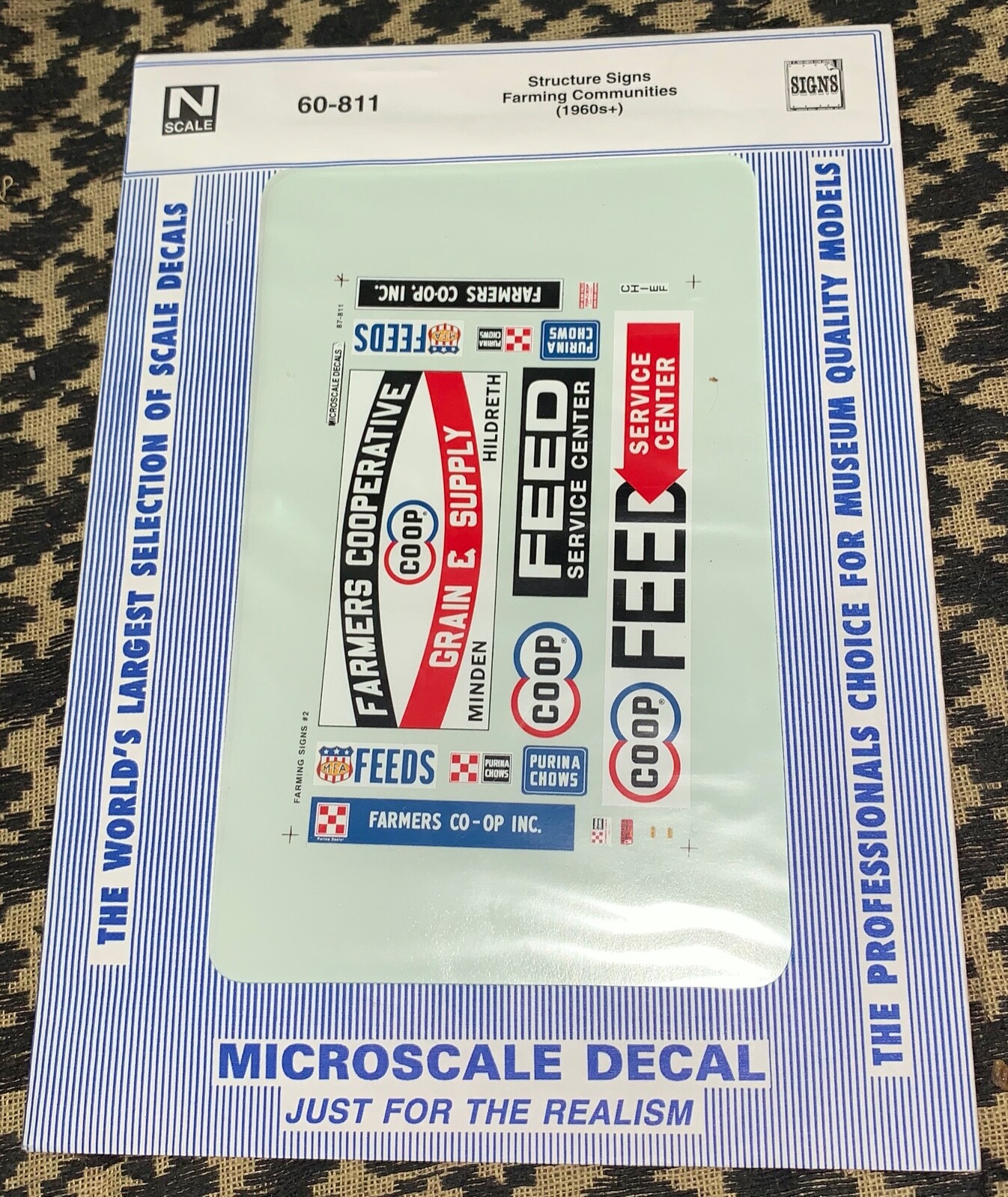 Microscale 60-811 N Scale Decals Farming Signs #2 Grain Elevators Feed ...