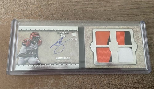 2012 Topps Five Star Booklet Auto #’D /40 Mohamed Sanu Patch Rookie ...