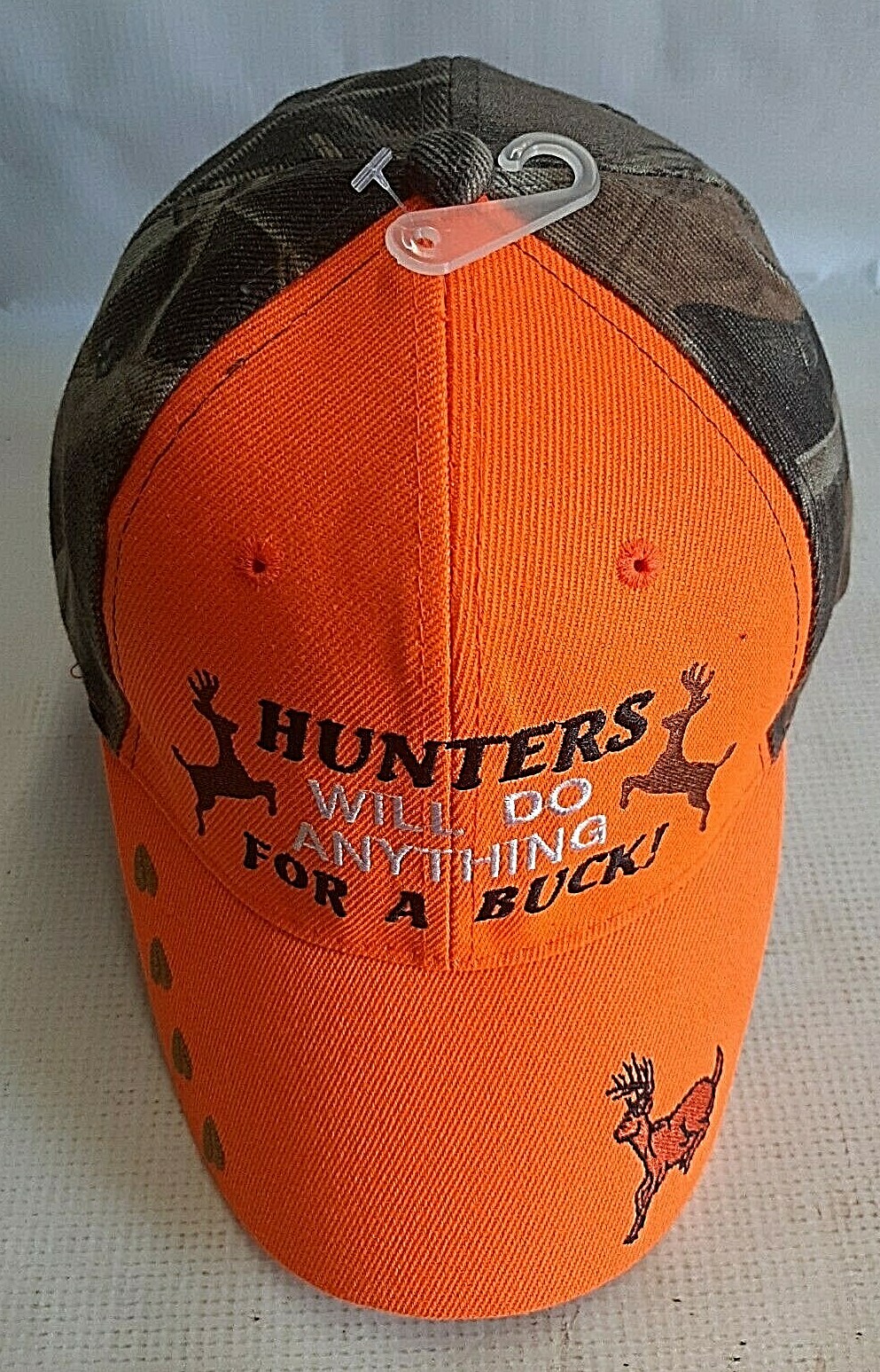 Hunters Buck Deer BallCap Embroidered Camo Hat Adjustable Hook/Loop ...